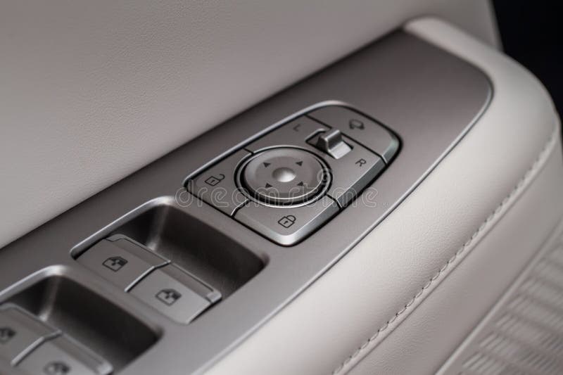 Side mirrors control panel stock image. Image of design - 269988625