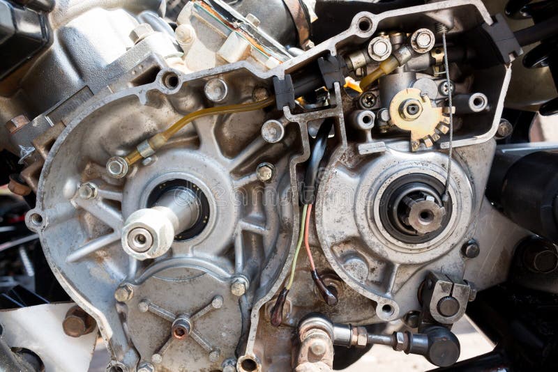 In side motorcycle engine stock photo. Image of white - 63882046