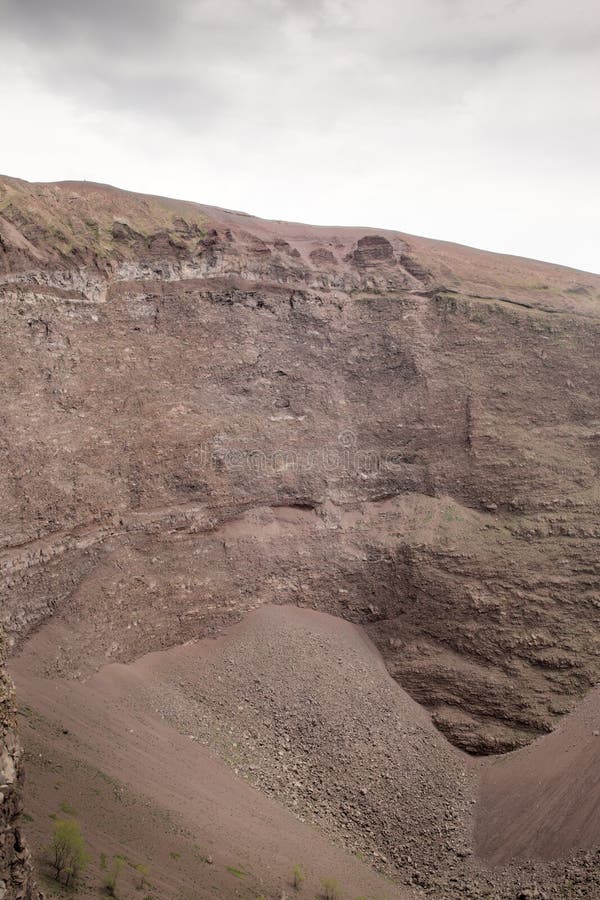 Side of Mount Vesuvius Volcano Stock Image - Image of ridge, volcano ...