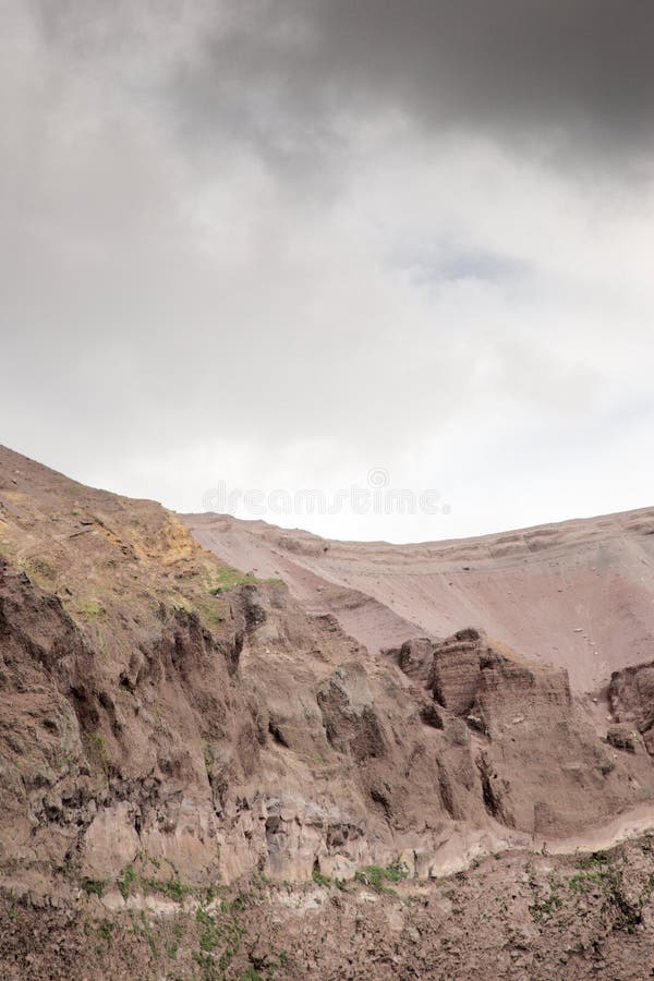 Side of Mount Vesuvius Volcano Stock Photo - Image of mountain, stone ...