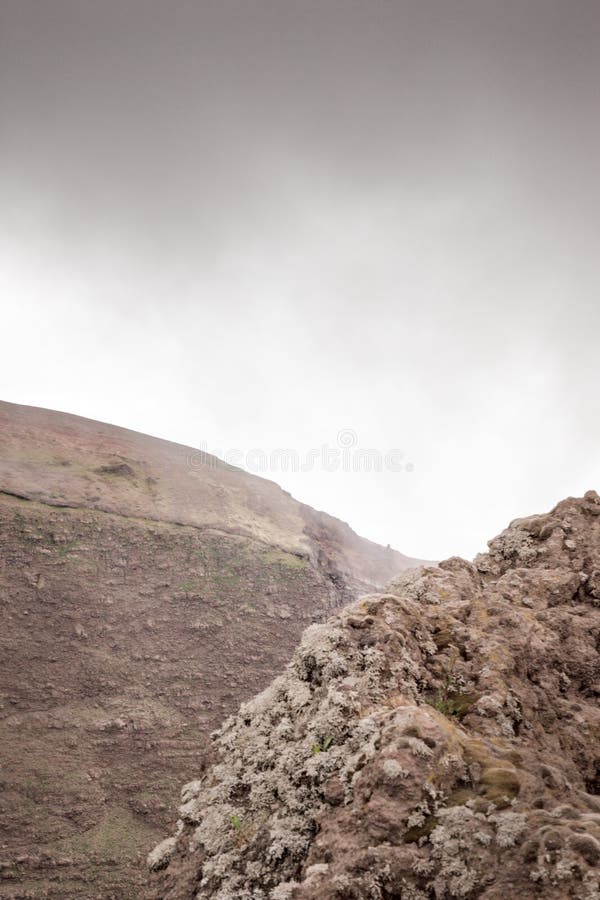 Side of Mount Vesuvius Volcano Stock Photo - Image of mineral, stone ...