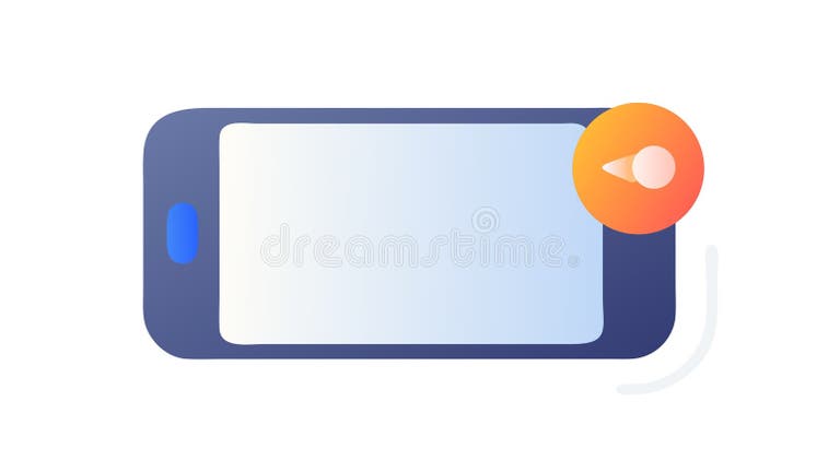 Side Notification Alert on Smartphone, Subtle Message Icon, Vector ...