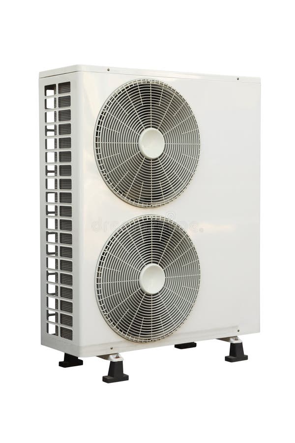 Air Condition Condenser Isolated Stock Photo - Image of duct, grille ...