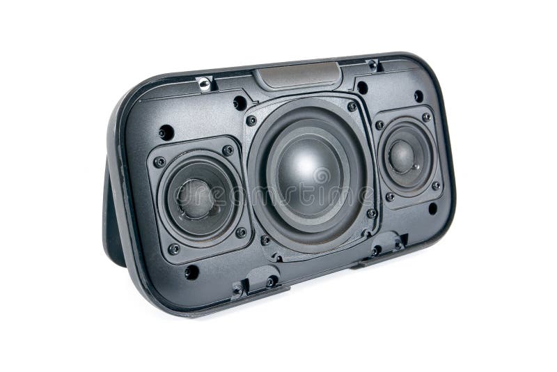 Side Open of Bluetooth Speaker Isolated on White Background Stock Image ...