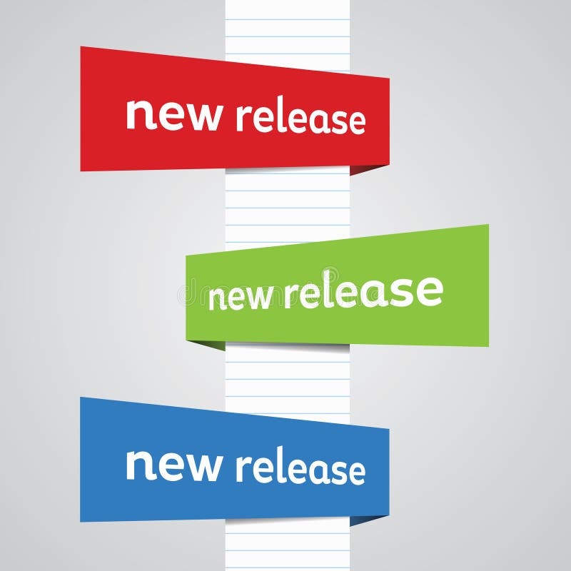 Side Perspective New Release Banners Stock Vector - Illustration of ...