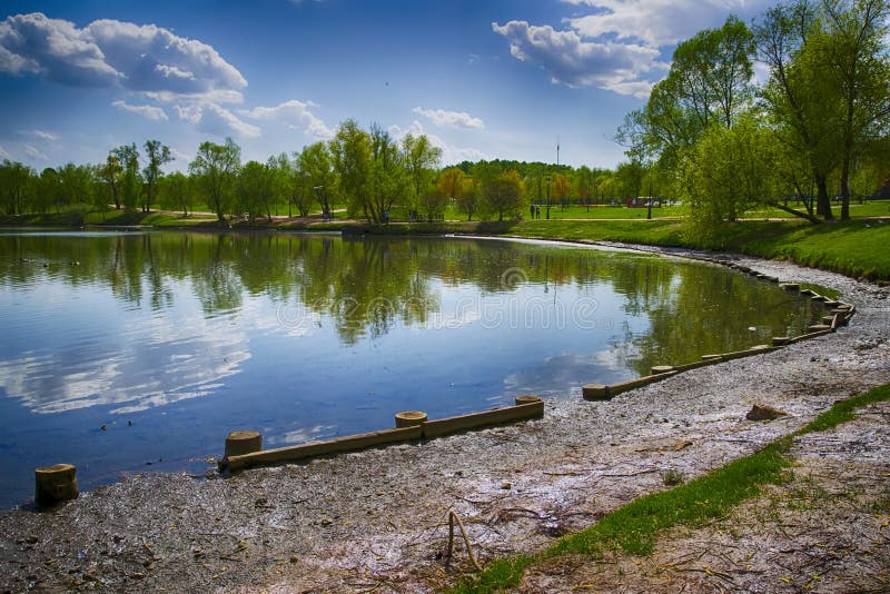 Side of the pond stock image. Image of nature, water - 58882027