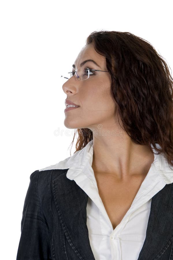 Side pose of female stock image. Image of facial, boss - 6497293