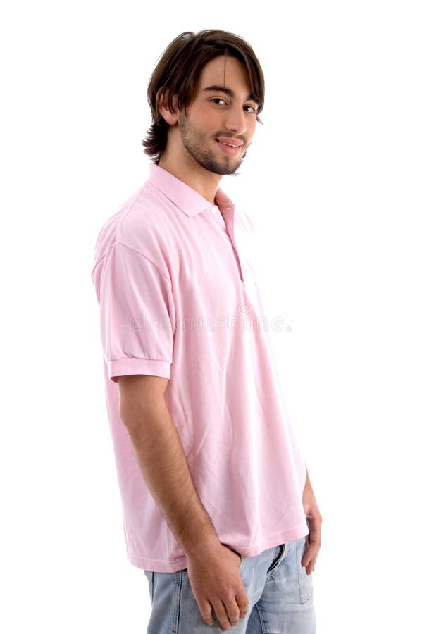 Side Pose of Handsome Teenager Boy Student Stock Photo - Image of ...