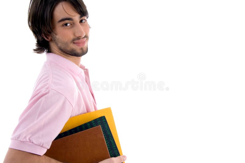 Side Pose of Handsome Teenager Boy Student Stock Photo - Image of ...