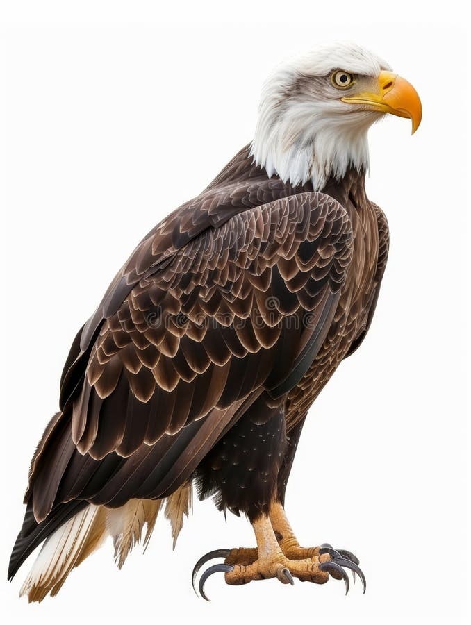 Side Profile of a Bald Eagle with Sharp Eyes and a Strong Beak ...