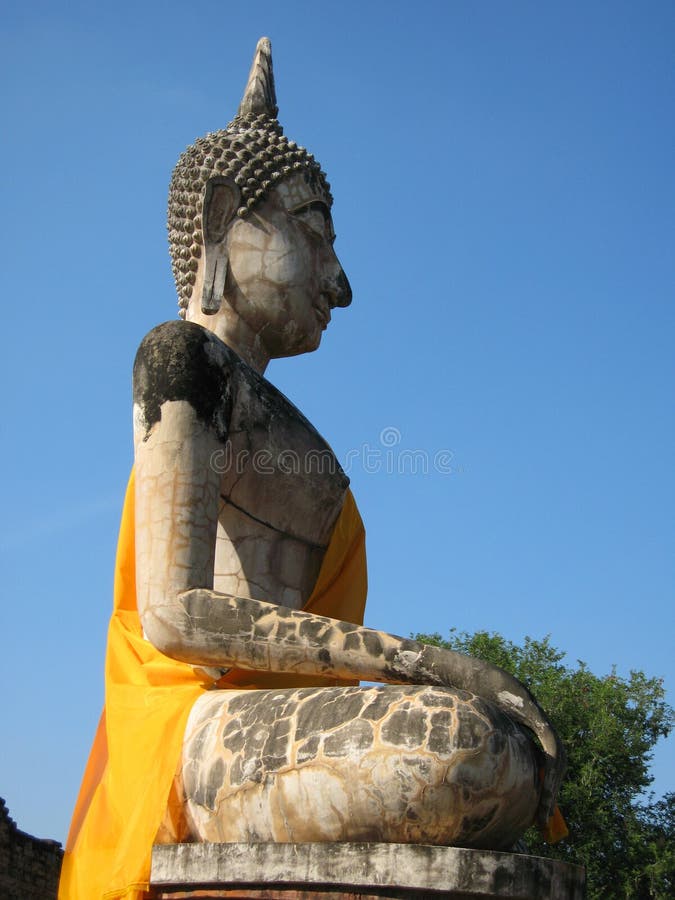 Side Profile of a Buddha Statue. Stock Photo - Image of india ...