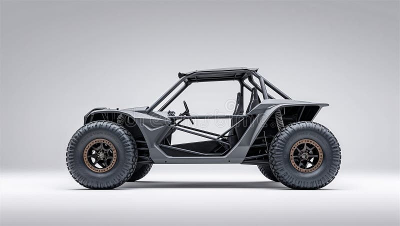 Side Profile of a Dune Buggy with Open Frame and Large Rear Tires ...