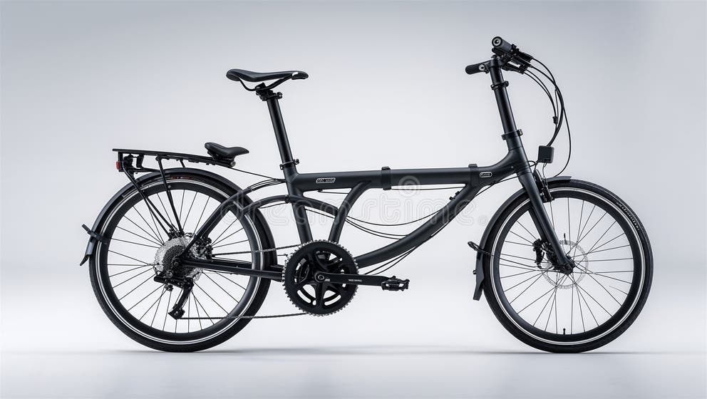 Compact Folding Bicycle Stock Illustrations – 487 Compact Folding ...