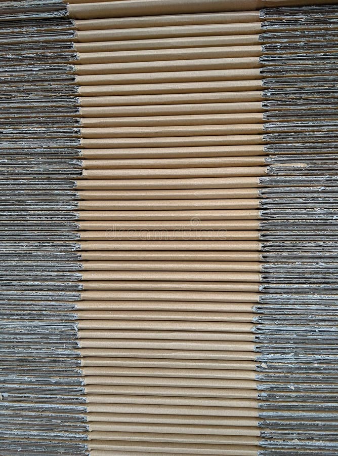 Side Profile of Flattened Brown Cardboard Boxes, for Texture or ...