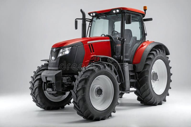 Side Profile of the Tractor, Highlighting Its Wheels, Cab, and Body ...