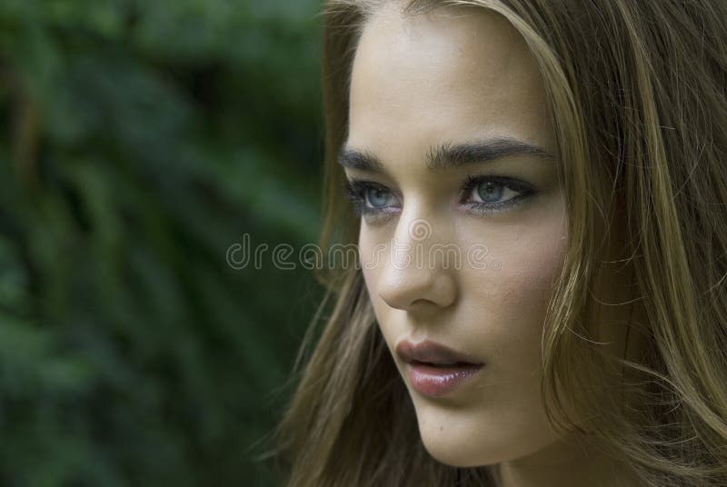 Side Profile of a Woman S Face Stock Image - Image of beautiful, face ...