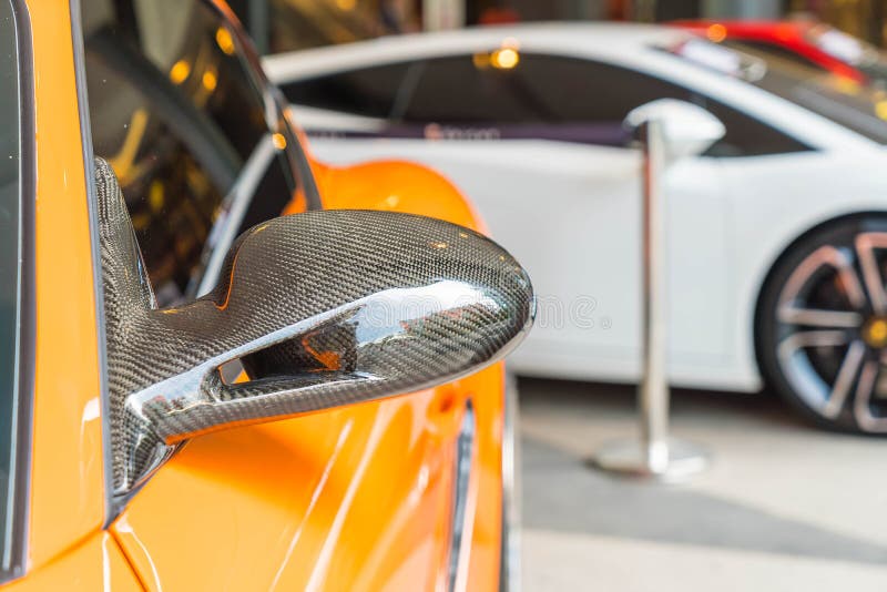 Side rear-view mirror stock image. Image of outside, detail - 92883917