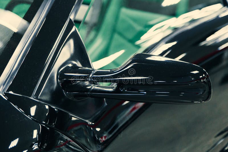 Side Rear-view Mirror on a Modern Car Stock Photo - Image of landscape ...