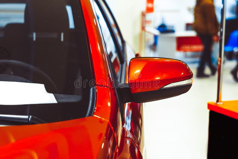 Side rear-view mirror on stock image. Image of auto - 106151383