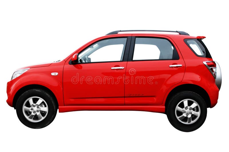 Side View Af a Red Modern Car Stock Image - Image of auto, modern: 5444629