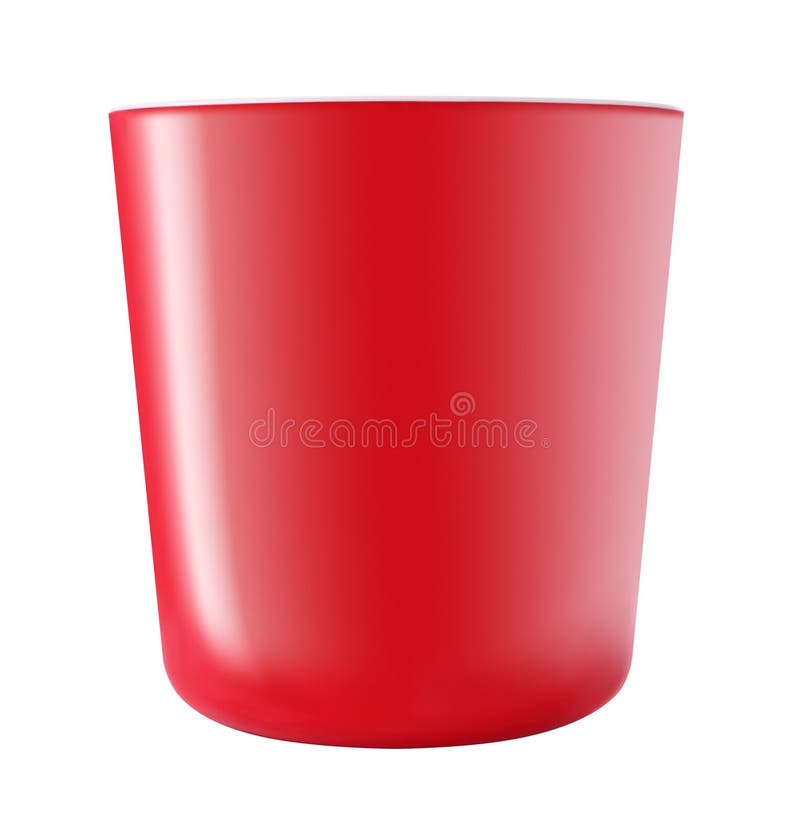 Side of red plastic bucket stock photo. Image of barrel - 42541840