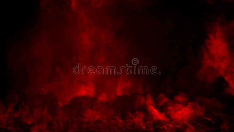 Side Red Smoke or Clouds Content Frame, Isolated - Abstract 3D ...