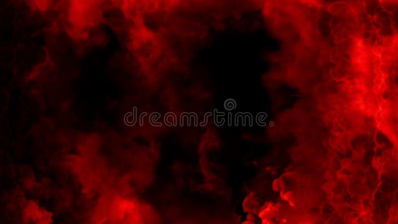 Side Red Smoke or Clouds Frame for Content, Isolated - Abstract 3D ...