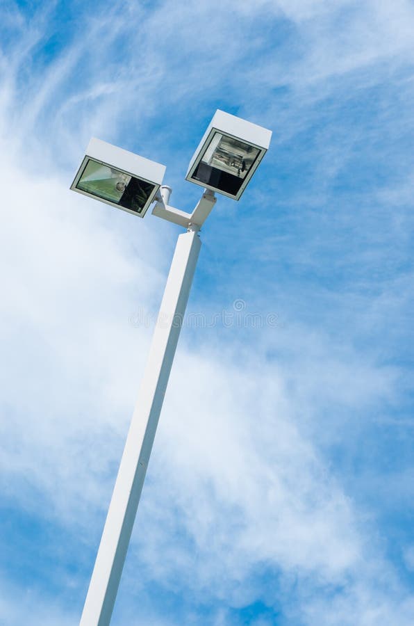Side road light lamp stock image. Image of outdoor, metal - 43687095