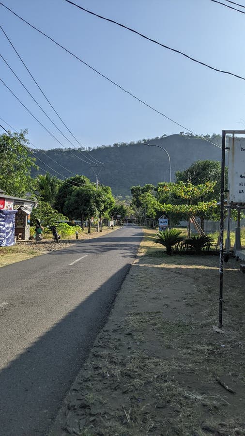 Side Road of Sukabumi Beach at Morning Editorial Photo - Image of beach ...