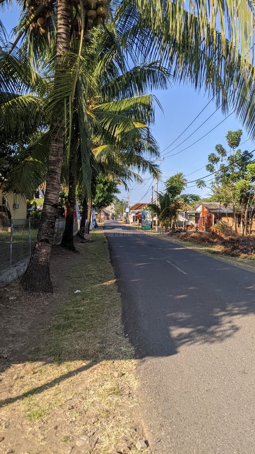 Side Road of Sukabumi Beach at Morning Editorial Photography - Image of ...