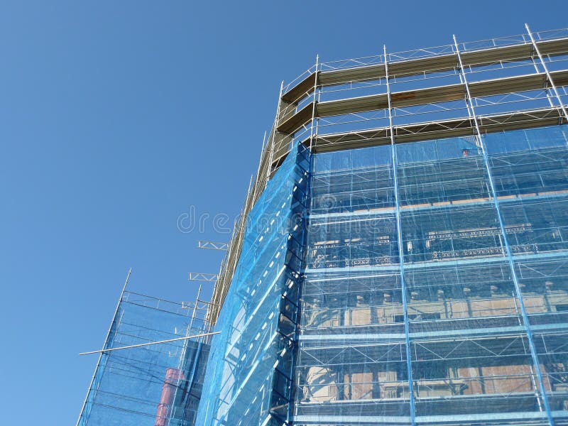 Side of scaffolding stock image. Image of city, scaffolding - 10711905