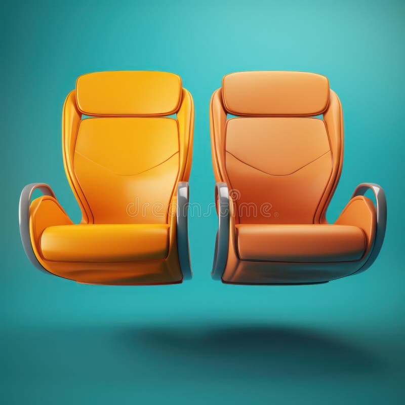 Side-by-side Seats, One in a Different Color Join Our Team Concept ...