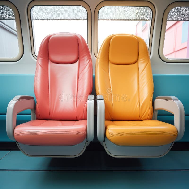 Side-by-side Seats, One in a Different Color Join Our Team Concept ...