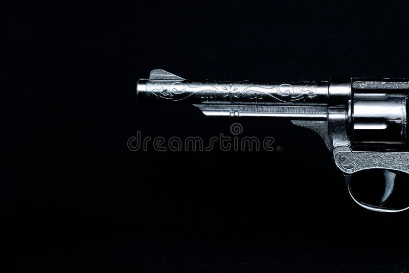 Revolver Side View Isolated Photo Stock Photo - Image of revolver, army ...