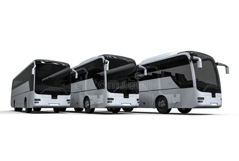 Side by side bus stock illustration. Illustration of stripe - 76547564