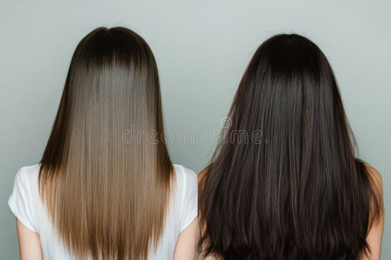 Comparison Showcasing Transition from Thin To Thick Hair with Improved ...