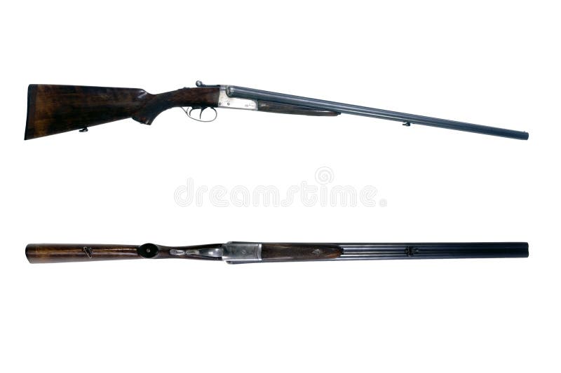 Side by side shot gun stock image. Image of clipping, double - 3192445