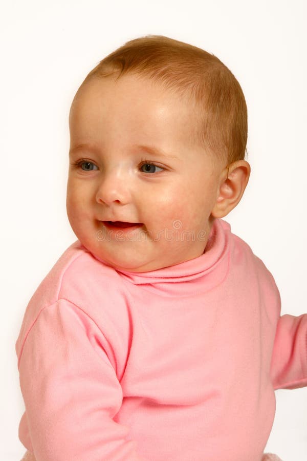 Side Smile stock image. Image of pink, face, children - 1202027