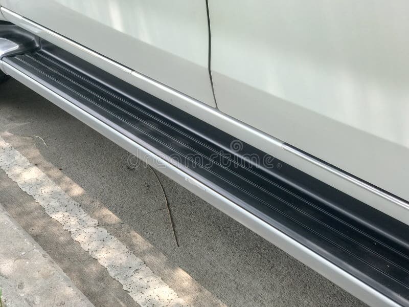 Side Step Stair of Pickup Truck Stock Image - Image of metal, isolated ...