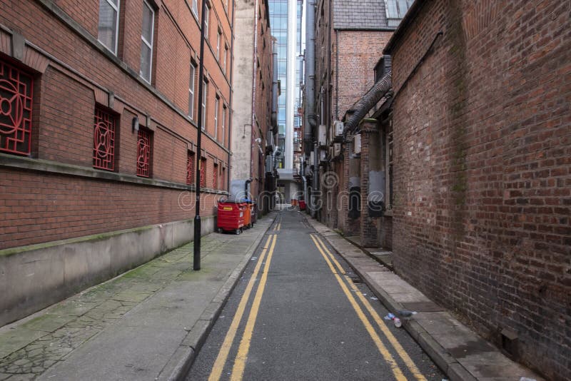 Side Street at Manchester England 8-12-2019 Editorial Stock Photo ...