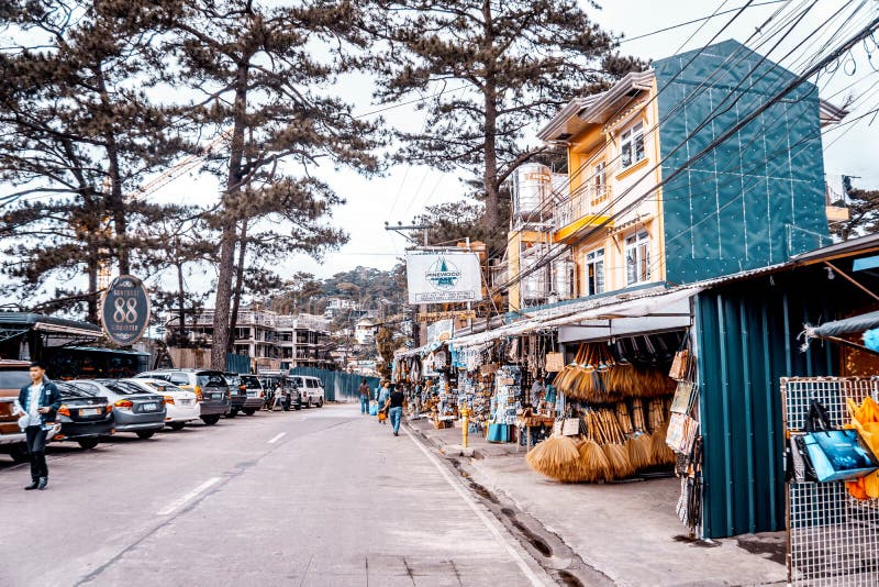 Street Shops in Baguio City, Philippines Editorial Stock Photo - Image ...