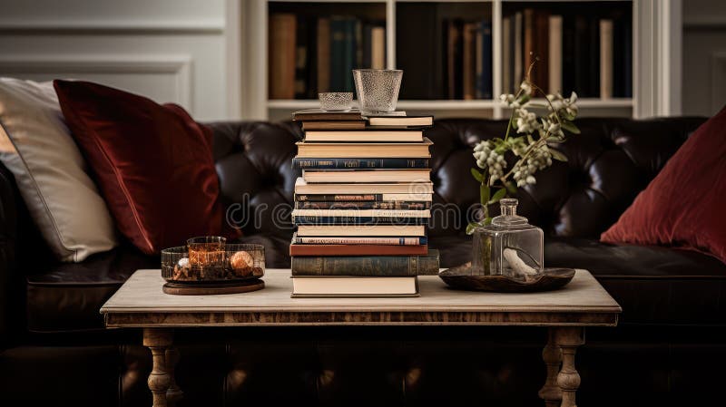 Side table book stock illustration. Illustration of contemporary ...