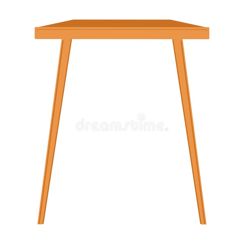 Side Table Icon Home Decor Vector Stock Vector - Illustration of wood ...