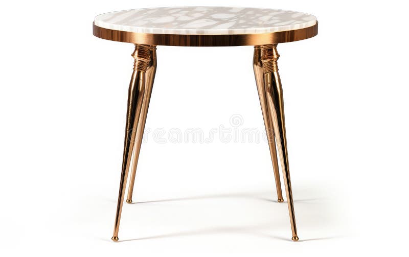 Side Table on White Background Stock Illustration - Illustration of ...