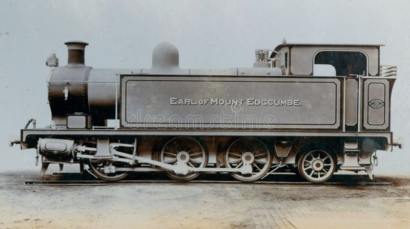 Side Tank Engine Earl of Mount Edgcumbe Stock Image - Image of track ...