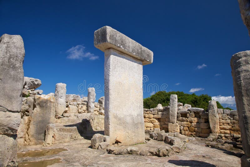 Side of taula stock photo. Image of balearic, ruin, rock - 19271972