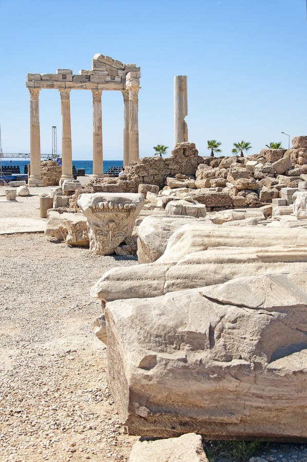 Side Temple of Apollo 06 stock photo. Image of manavgat - 29277398