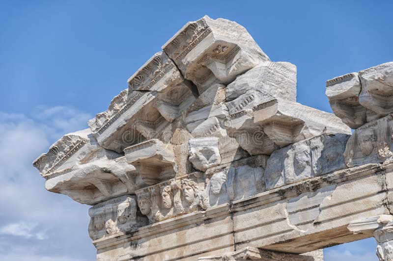 Side Temple of Apollo Detail Stock Photo - Image of architecture ...