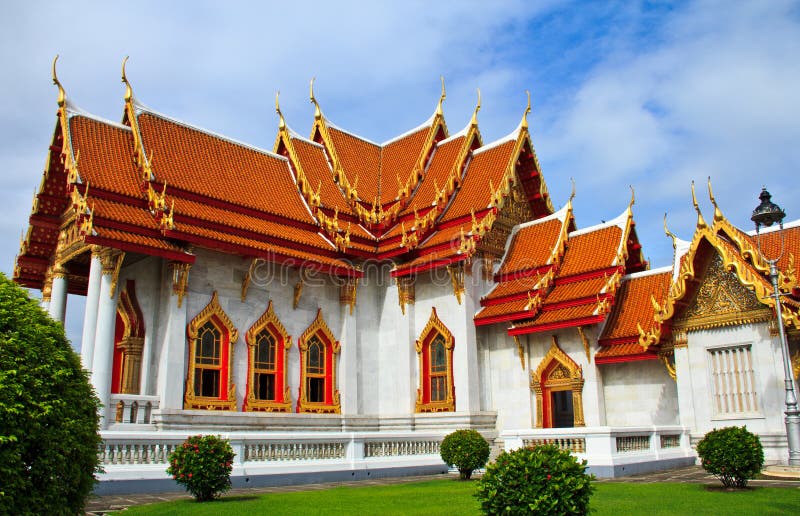 Side of Temple in Thailand stock image. Image of historic - 22118027