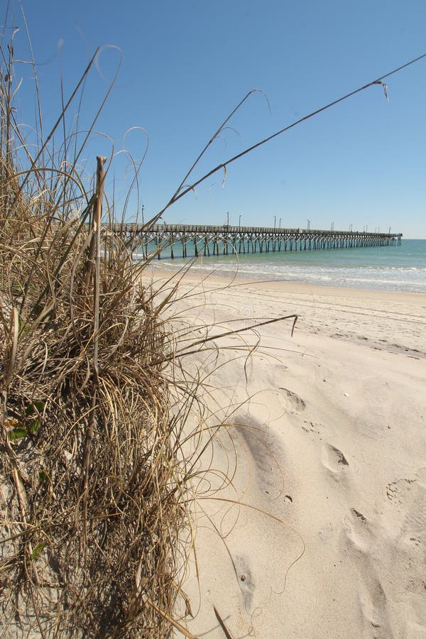 Side Tilt Beach Pier Leading Line Corridor Stock Image - Image of beach ...